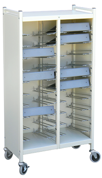Horizontal Cabinet Style Chart Racks