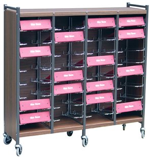 Horizontal Cabinet Style Chart Racks