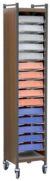 Horizontal Cabinet Style Chart Racks