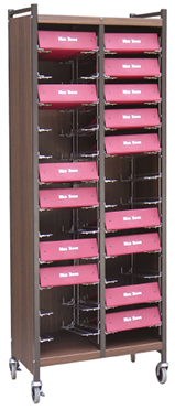 Horizontal Cabinet Style Chart Racks