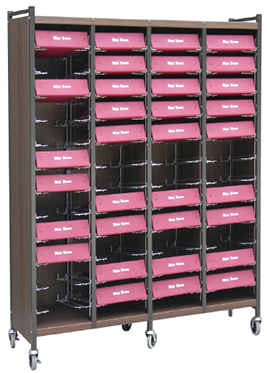 Horizontal Cabinet Style Chart Racks